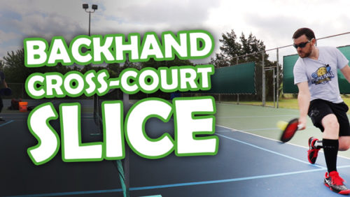 How to do the cross-court backhand slice dink (super fun shot ...